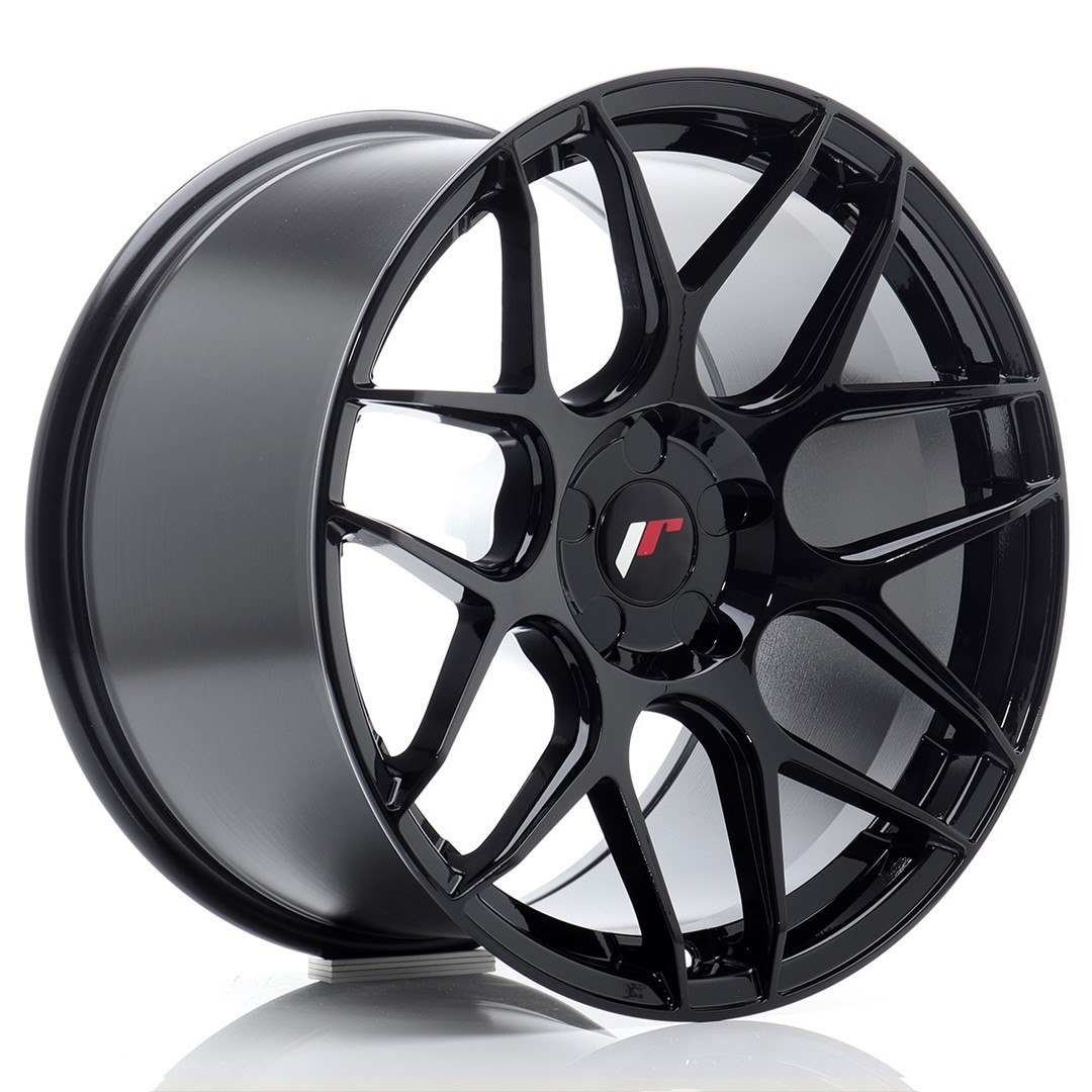 JR Wheels JR18 18x10,5 ET0-25 BLANK Gloss Black Alloy Wheel | wheelshop.lt